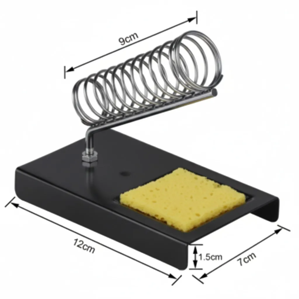 Heavy-Duty Basic Metal Soldering Iron Stand Holder | Stable Platform ...